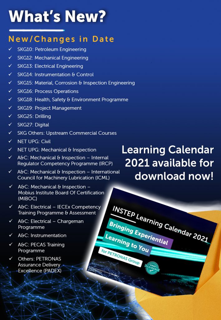 Latest INSTEP Learning Calendar 2021 (Revision 3) is here! - INSTEP