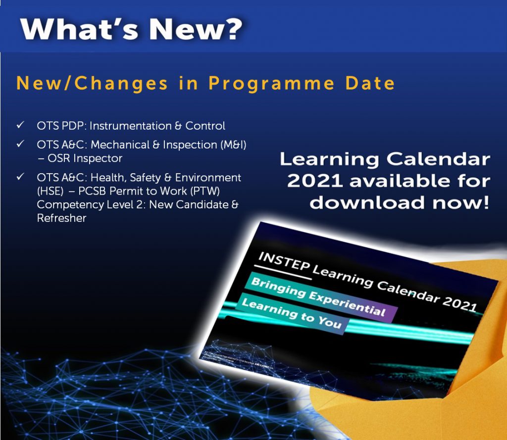 Latest INSTEP Learning Calendar 2021 (Revision 7) is here! - INSTEP