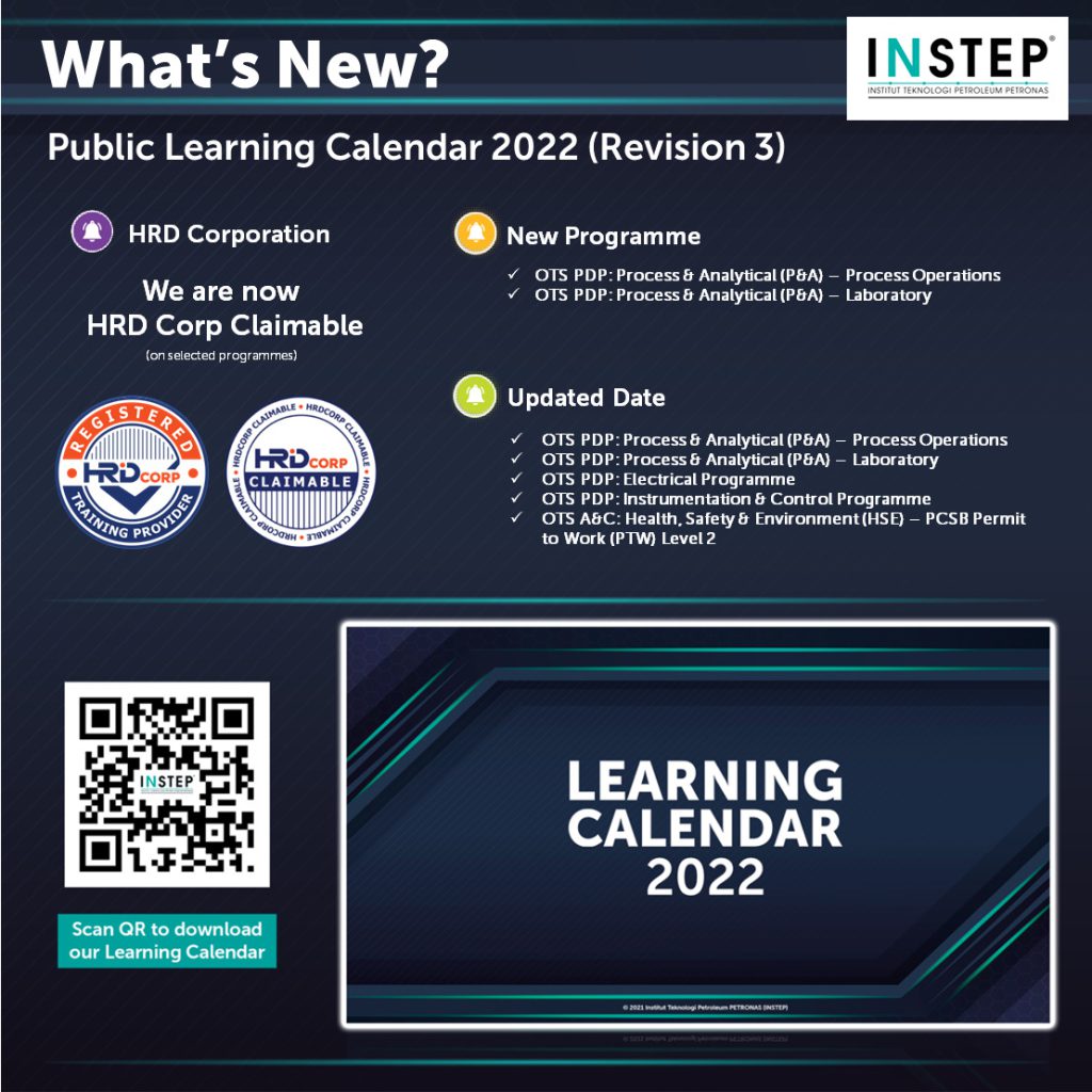 Latest INSTEP Learning Calendar 2022 (Revision 3) is out! - INSTEP