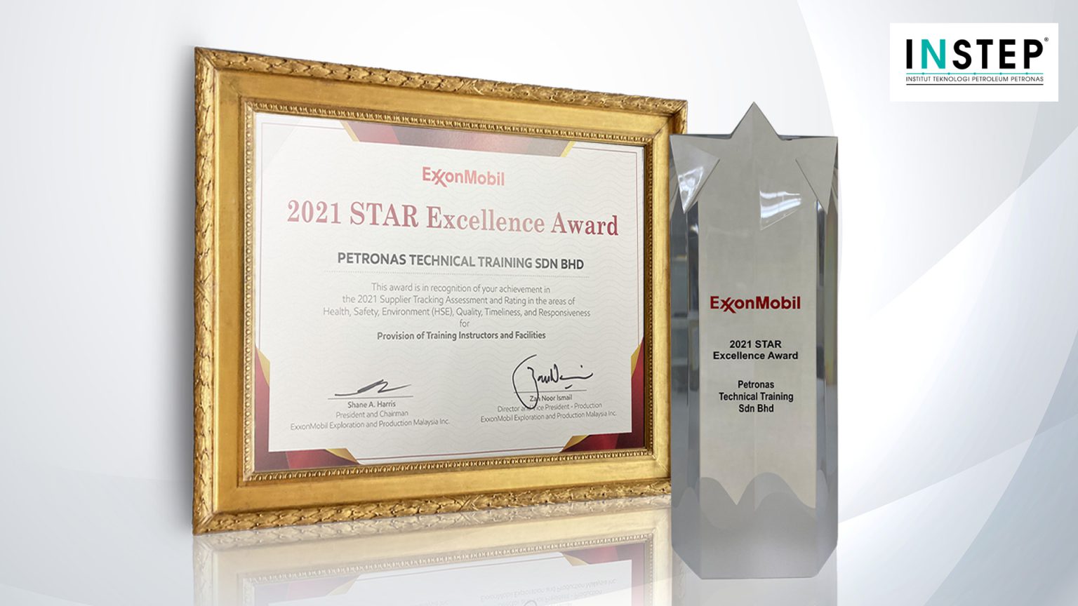INSTEP Bags its First STAR Excellence Award 2021 from ExxonMobil - INSTEP