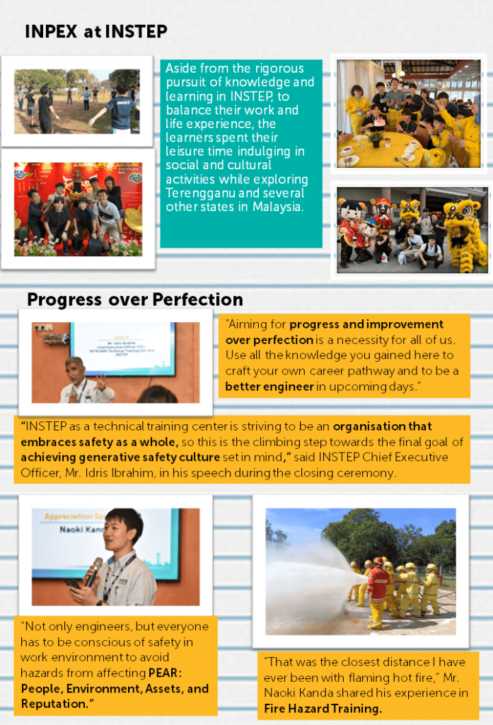 Sayonara INPEX, INSTEP Sent off 14 Engineers from Japan After Completing HSE Training - INSTEP